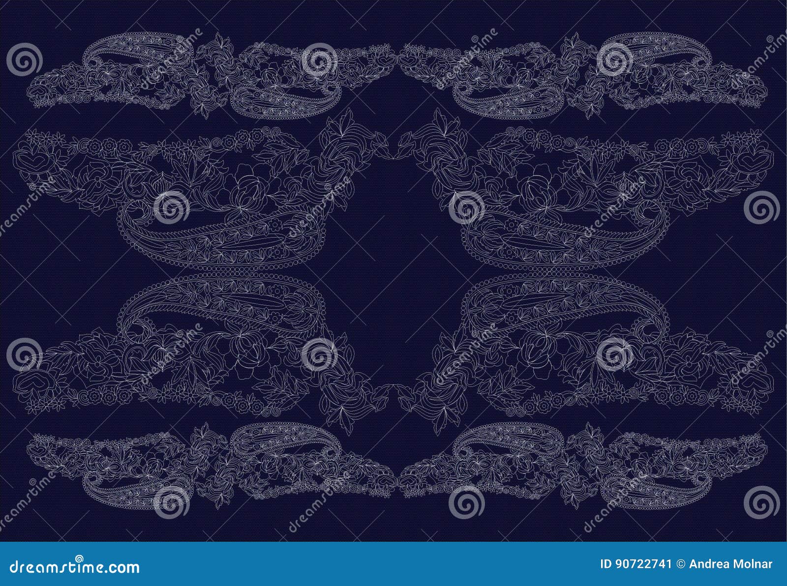 Hungarian folk art stock vector. Illustration of abstract - 90722741