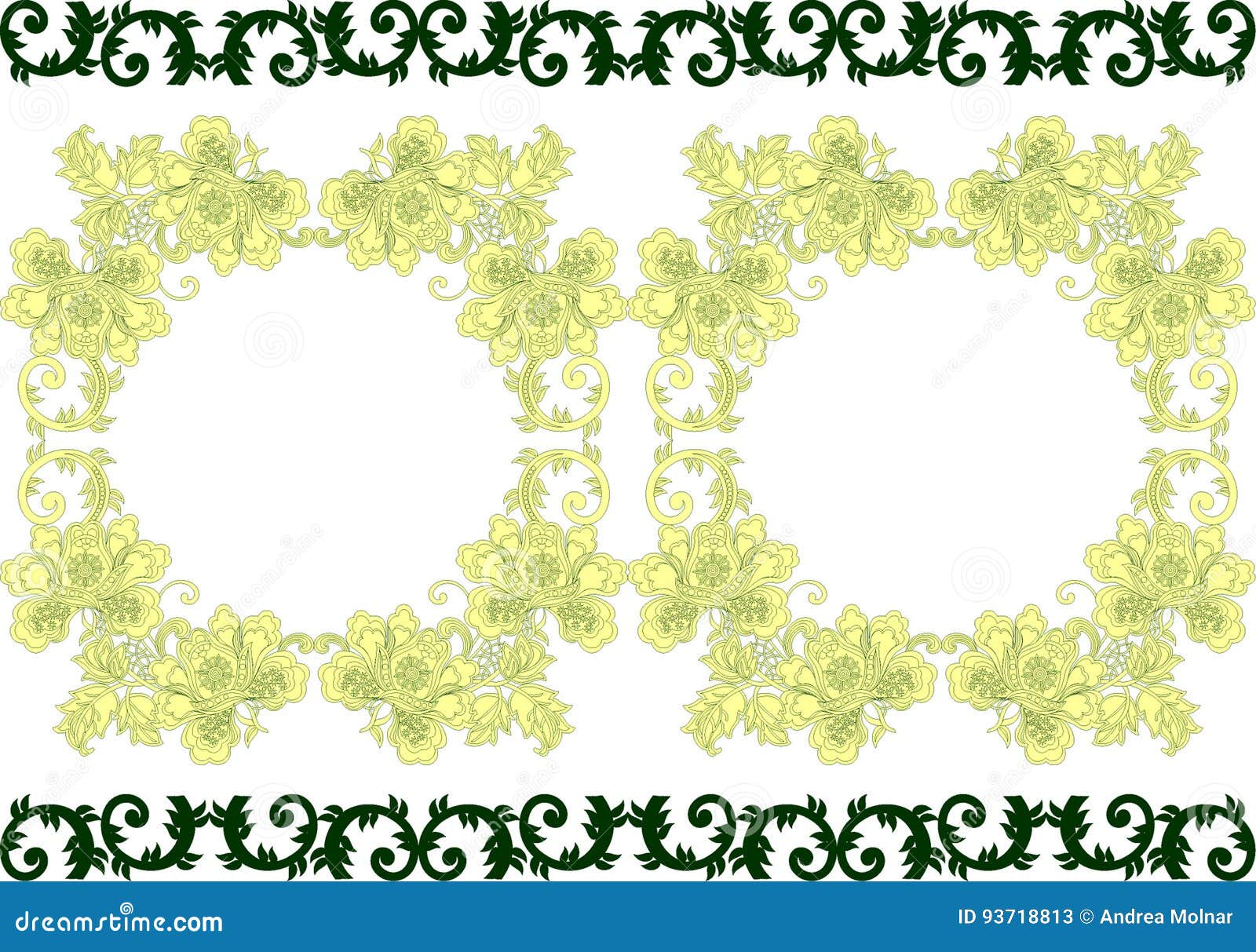 Hungarian folk art stock illustration. Illustration of ornamental ...