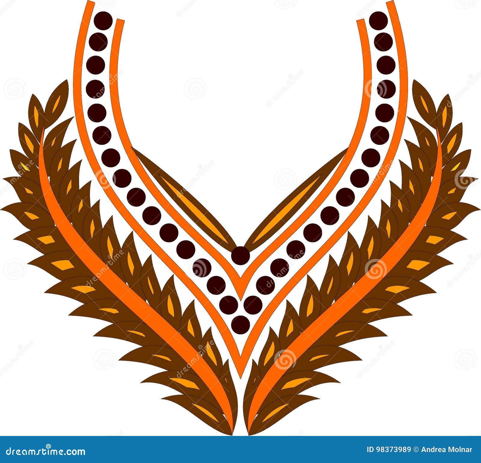 Hungarian folk art stock vector. Illustration of hungarian - 98373989