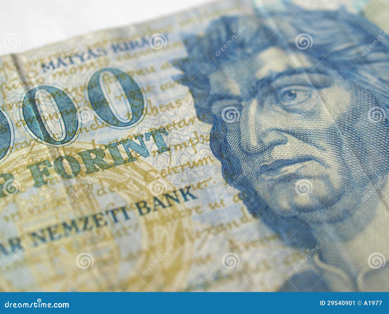 Hungarian forint banknotes stock image. Image of budapest - 29540901