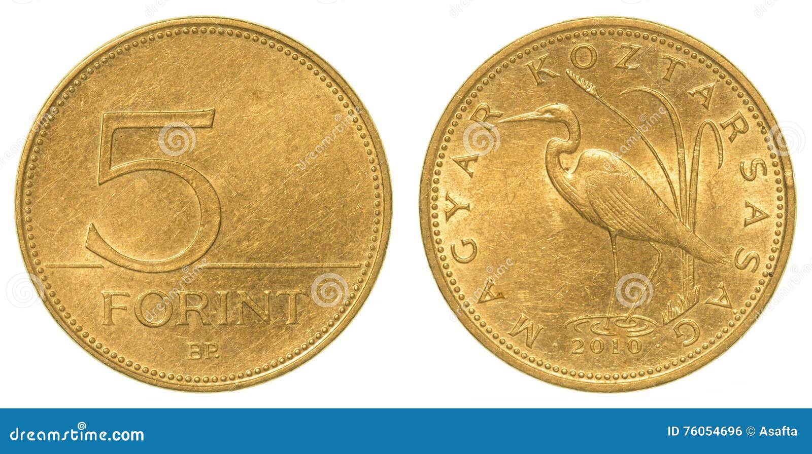 5 Hungarian forint coin stock photo. Image of background - 76054696