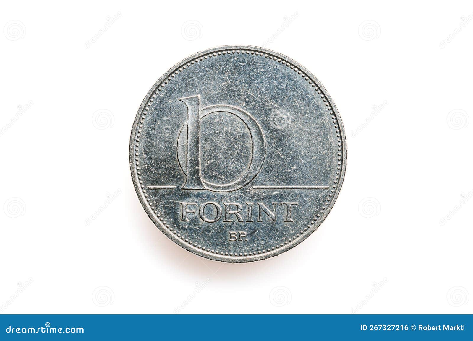 Hungarian 10 Forint Coin with Minting Date 2021 Stock Photo - Image of ...