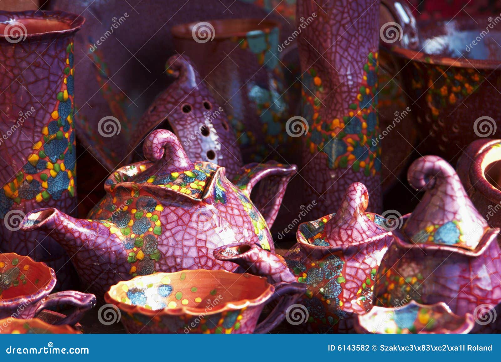 Hungarian Handmade Ceramics Stock Photo - Image of products, hungary ...