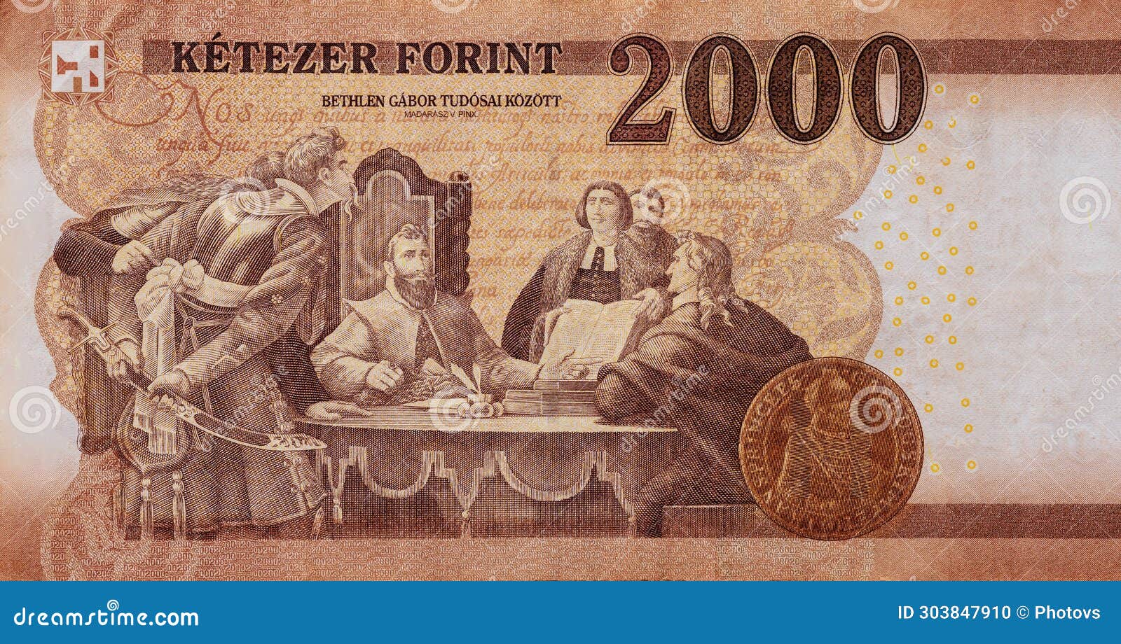 Hungarian National Currency Banknotes Denominated in 2000 Forints Stock ...