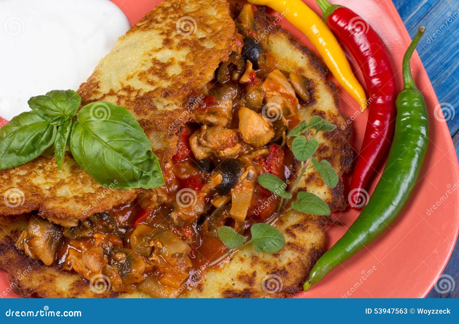 Hungarian pancake stock image. Image of delicious, hungary - 53947563