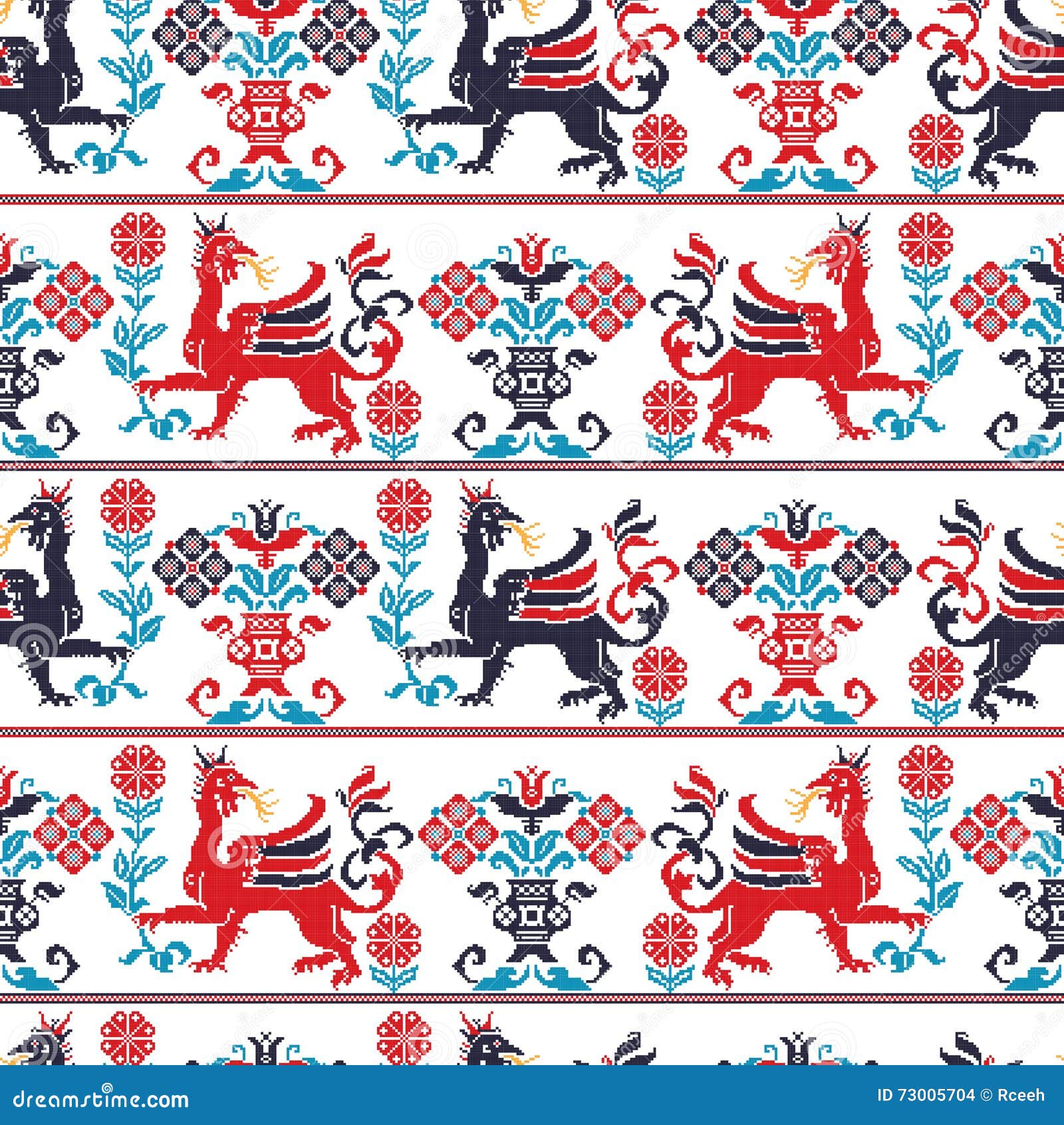 Hungarian pattern stock vector. Illustration of shapes - 73005704