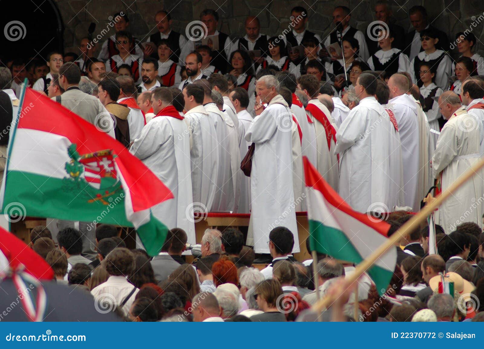 Hungarian Pilgrims Celebrating the Pentecost Editorial Photography ...