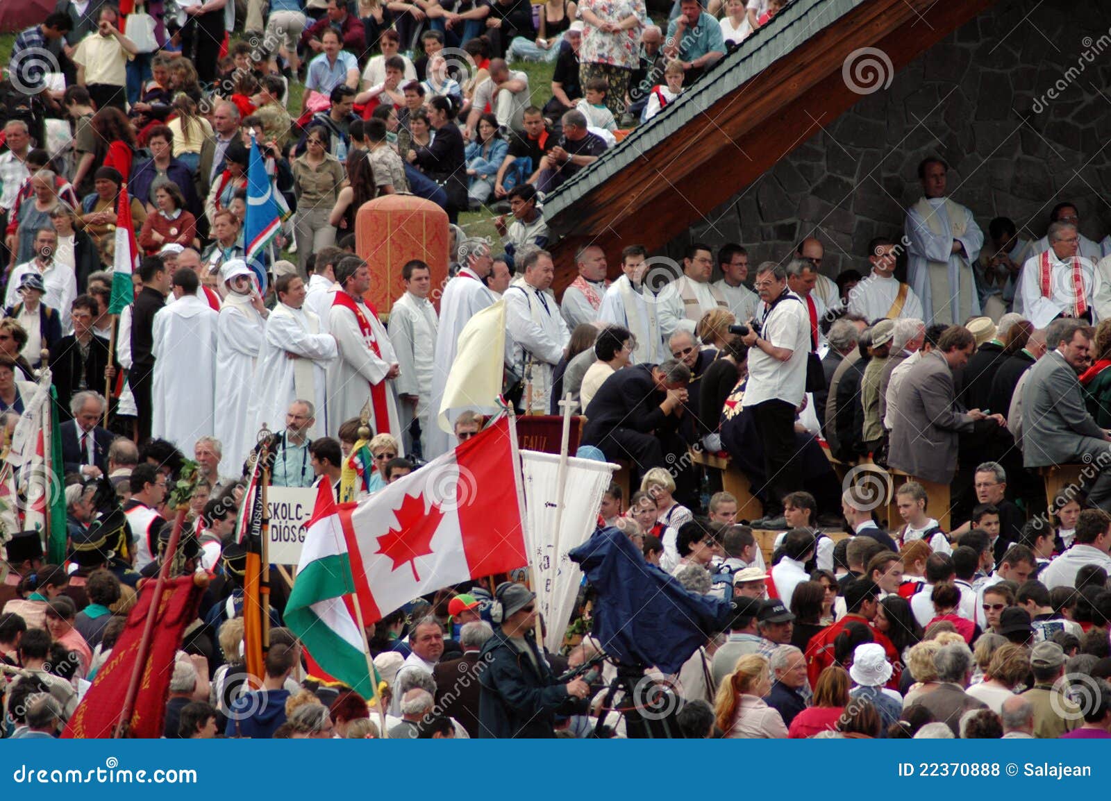 Hungarian Pilgrims Celebrating the Pentecost Editorial Stock Photo ...