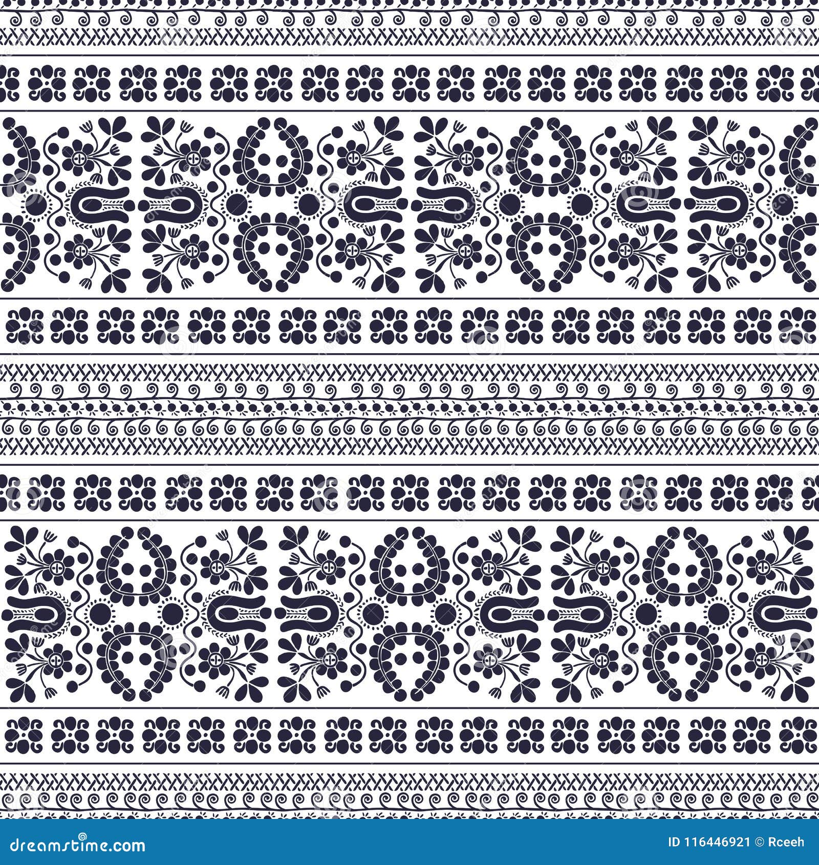 Hungarian seamless pattern stock vector. Illustration of elegant ...