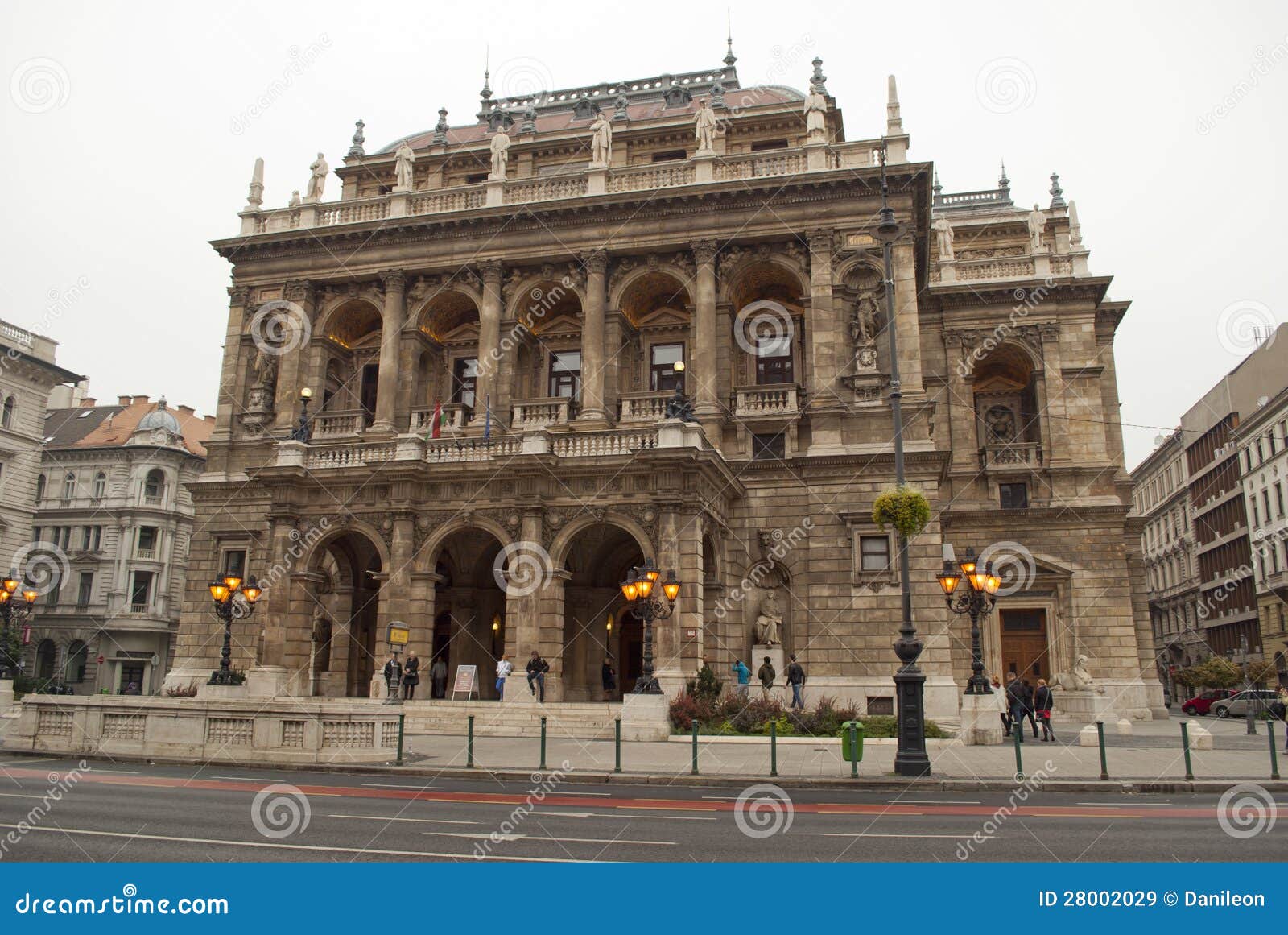 Hungarian State Opera House in Budapest Stock Image - Image of ...