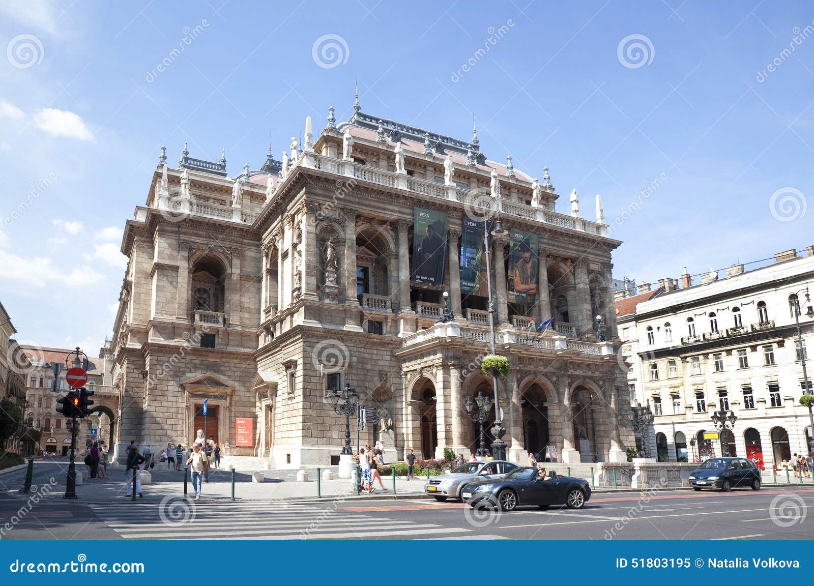 Hungarian State Opera House Editorial Image - Image of people, summer ...