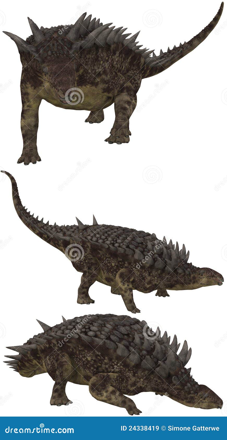 Hungarosaurus illustrazione di stock. Illustrazione di creatura - 24338419