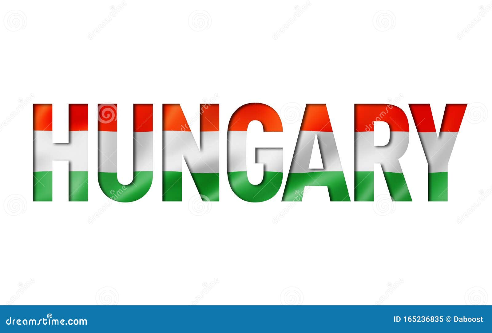 Hungary flag text font stock illustration. Illustration of banner ...