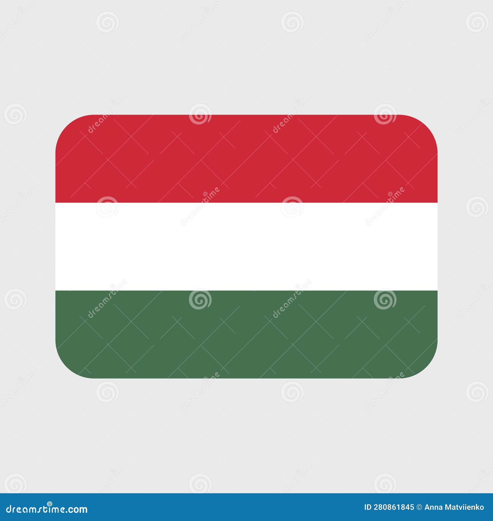 Hungary Flag Vector Icons Set of Illustrations Stock Vector ...
