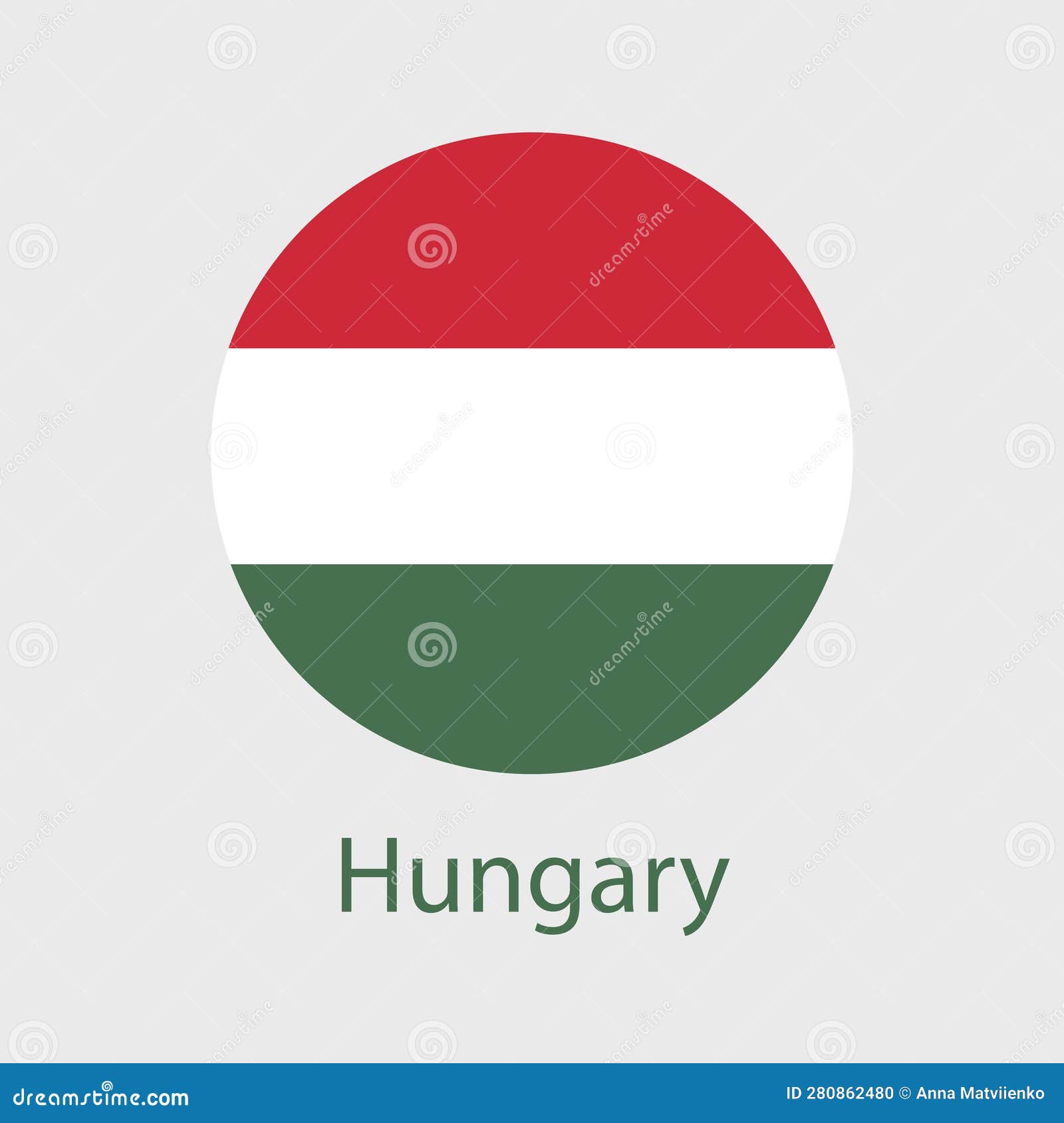Hungary Flag Vector Icons Set of Illustrations Stock Vector ...