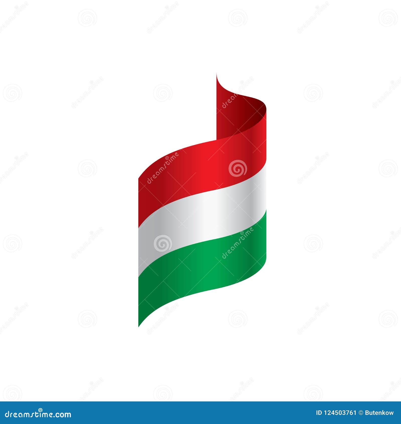 Hungary Flag, Vector Illustration Stock Vector - Illustration of ...