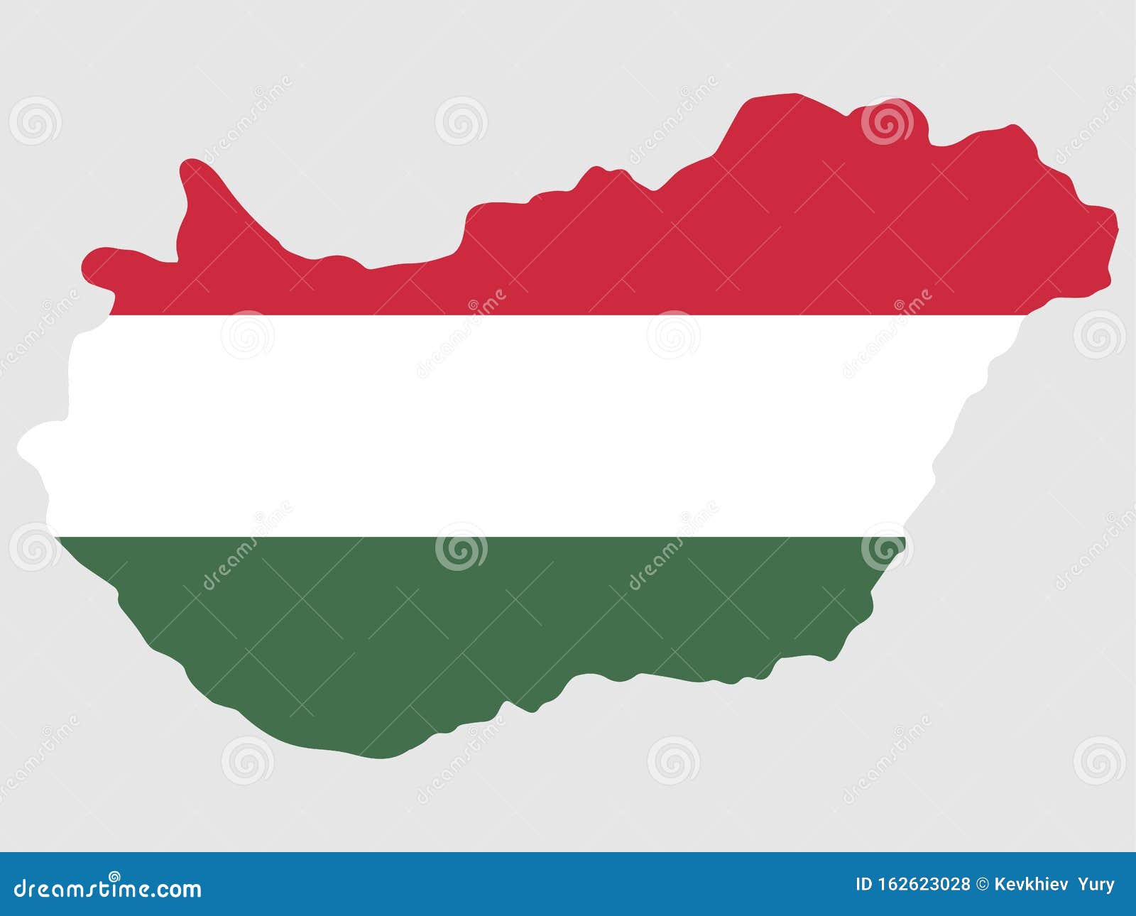 Hungary Map Flag Vector Illustration Eps 10 Stock Vector - Illustration ...
