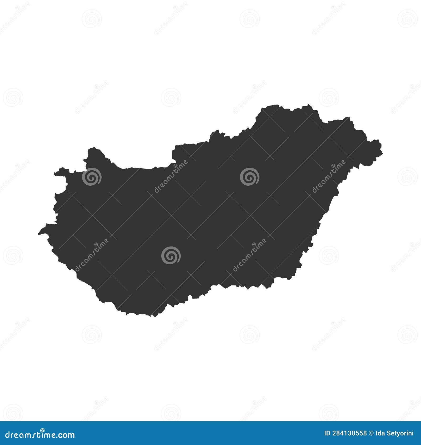 Hungary map icon vector stock illustration. Illustration of network ...