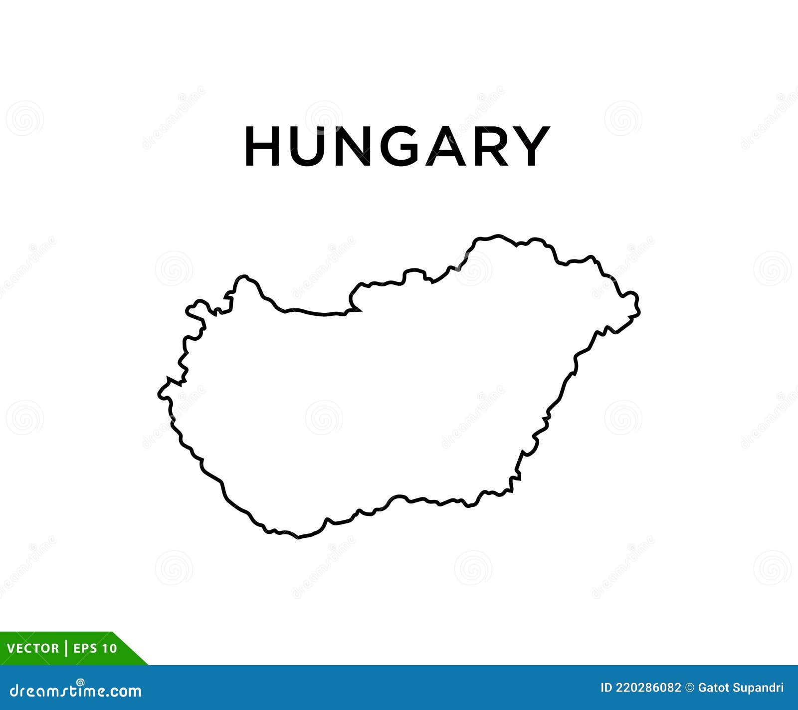 Hungary Map Icon Vector Logo Design Template Stock Vector ...