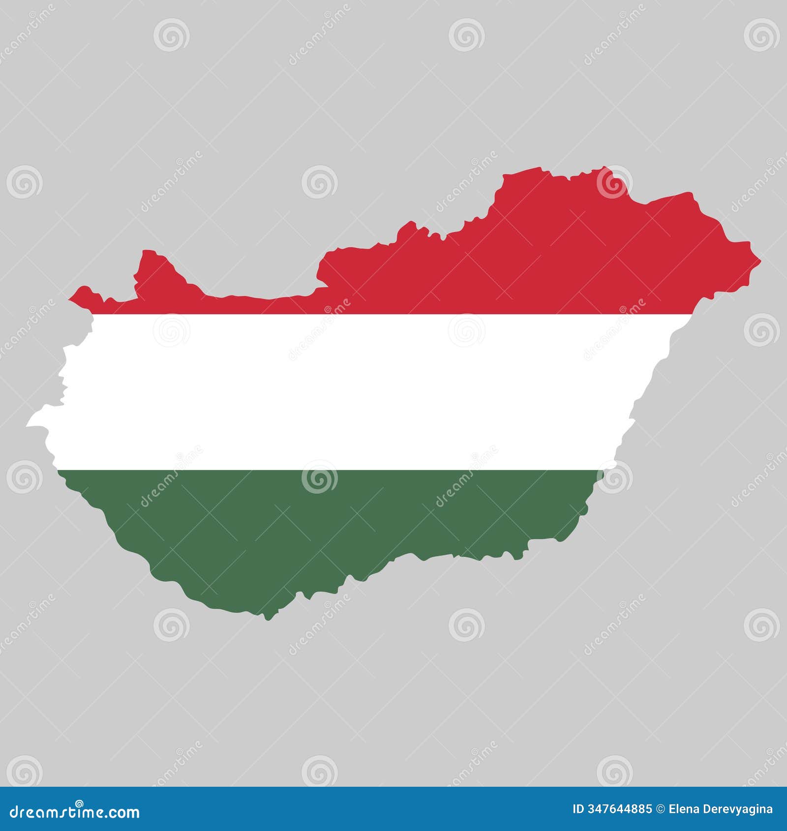 Hungary - Outline Map Cartoon Vector | CartoonDealer.com #108547505