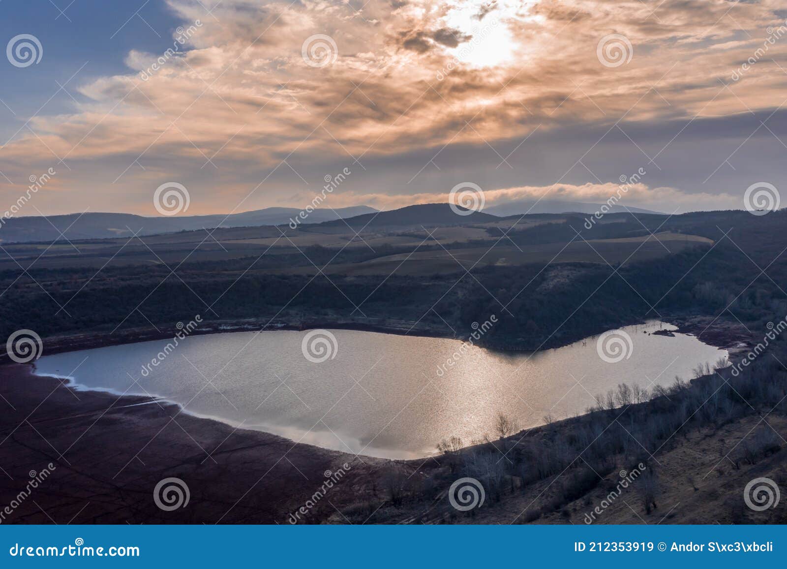 Hungary - Red Mud Storage from Drone View Stock Image - Image of ...