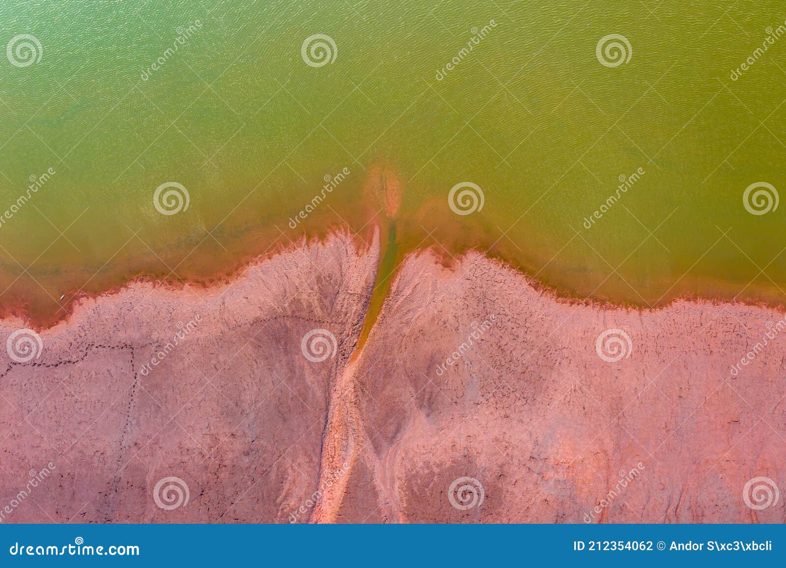 Hungary - Red Mud Storage from Drone View Stock Photo - Image of ...