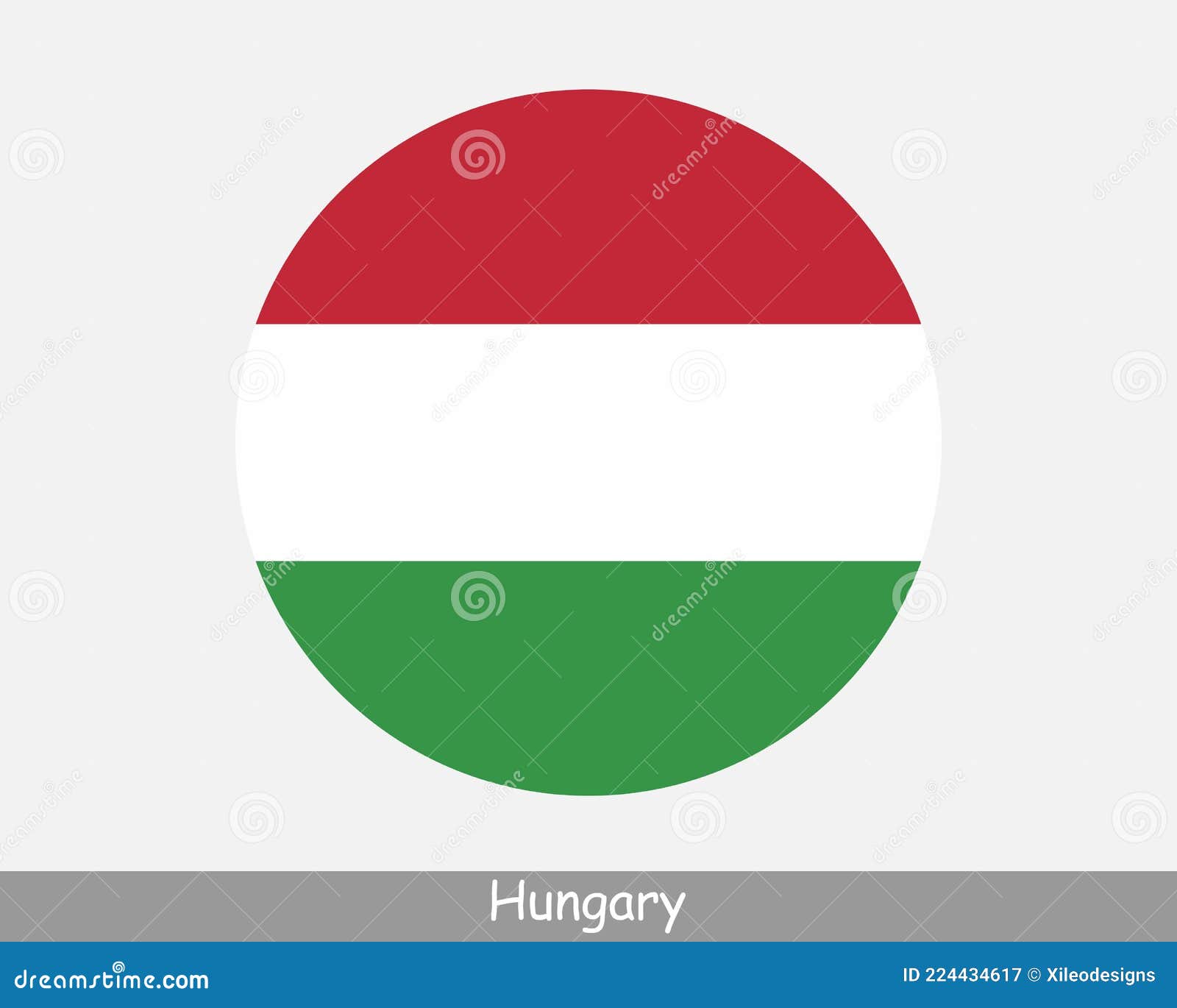 Hungary Round Flag Icon. Round World Flags Vector Illustration Icons ...