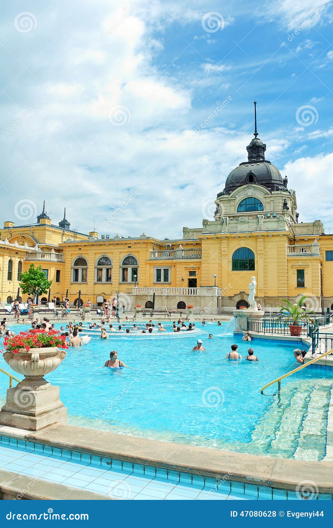 Hungary: Szechenyi Bath Spa in Budapest. Editorial Stock Photo - Image ...