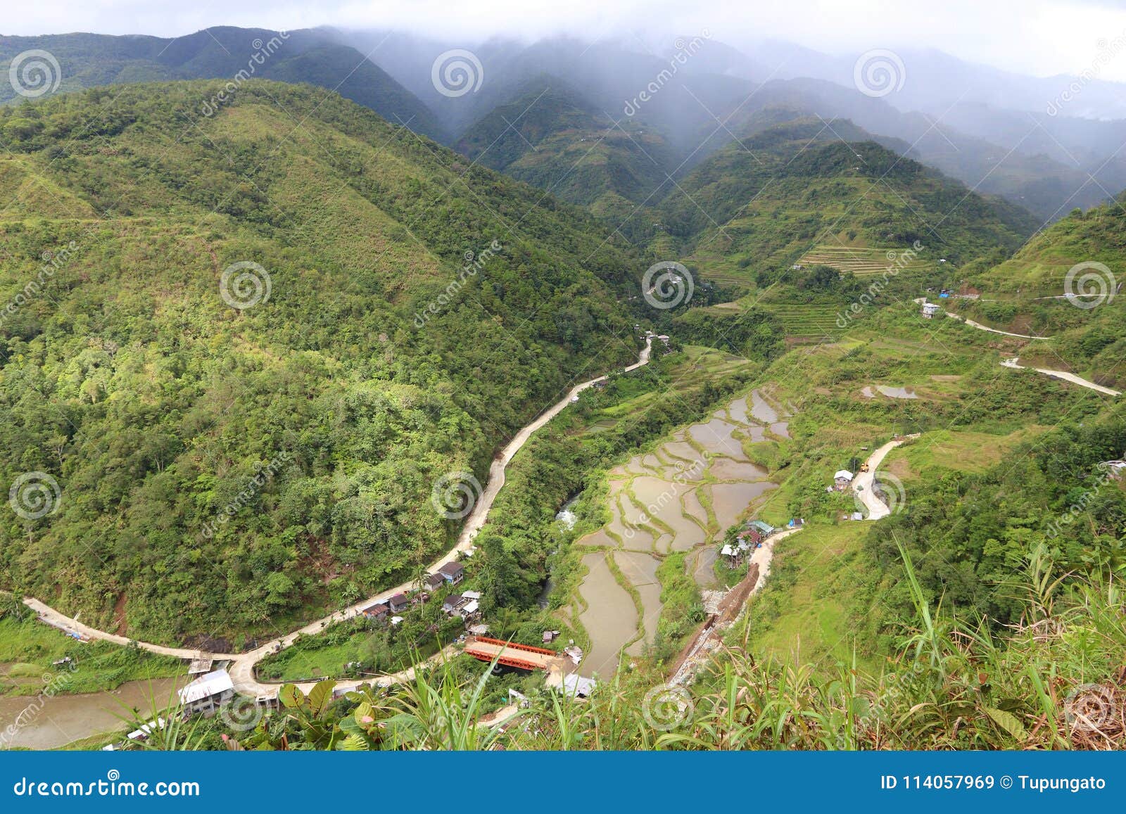 Hungduan rice terraces stock image. Image of philippine - 114057969