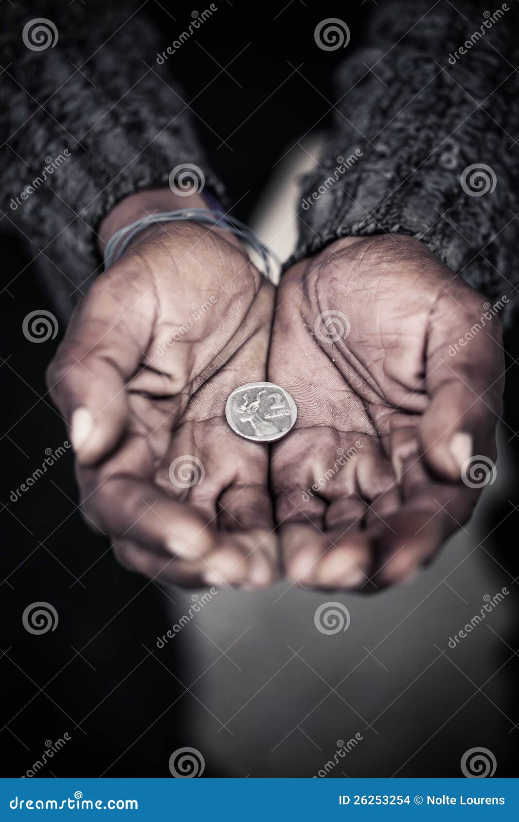 Hunger stock photo. Image of change, coin, cupped, hungry - 26253254