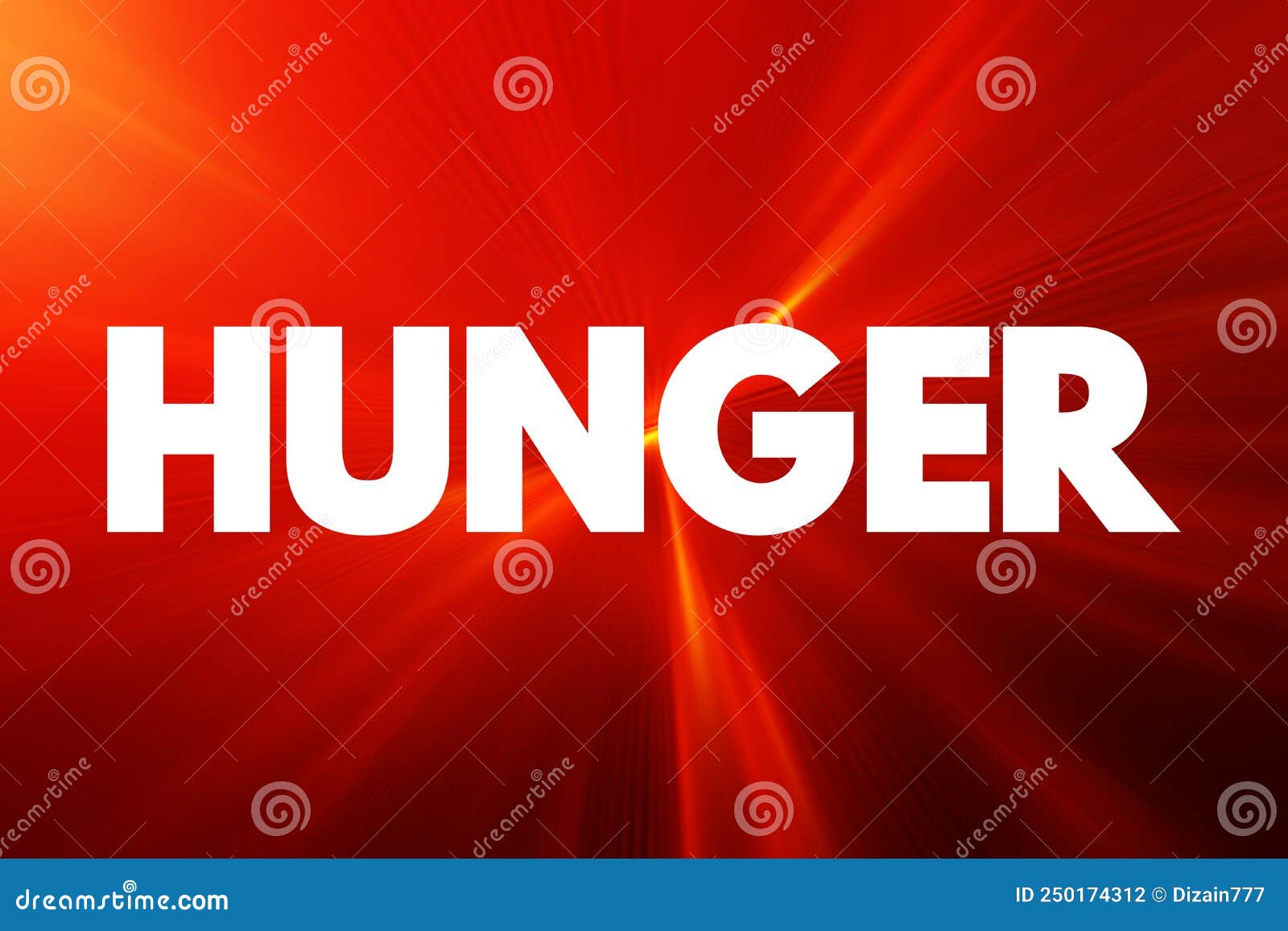 Hunger Background Concept Glowing Royalty-Free Illustration ...