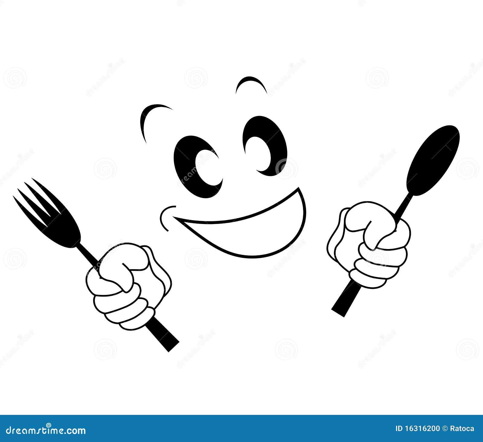 Hungrig smiley stock illustrationer. Illustration av bebis - 16316200