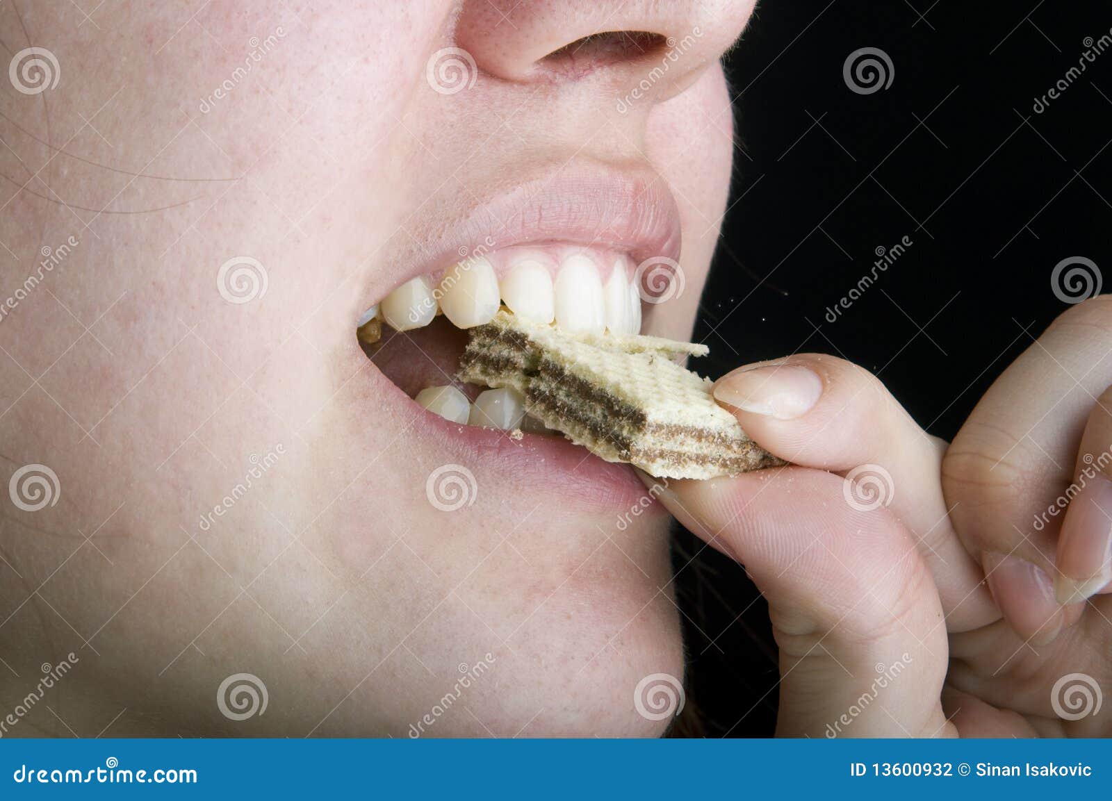 Hungry stock photo. Image of facial, enjoy, lunch, close - 13600932