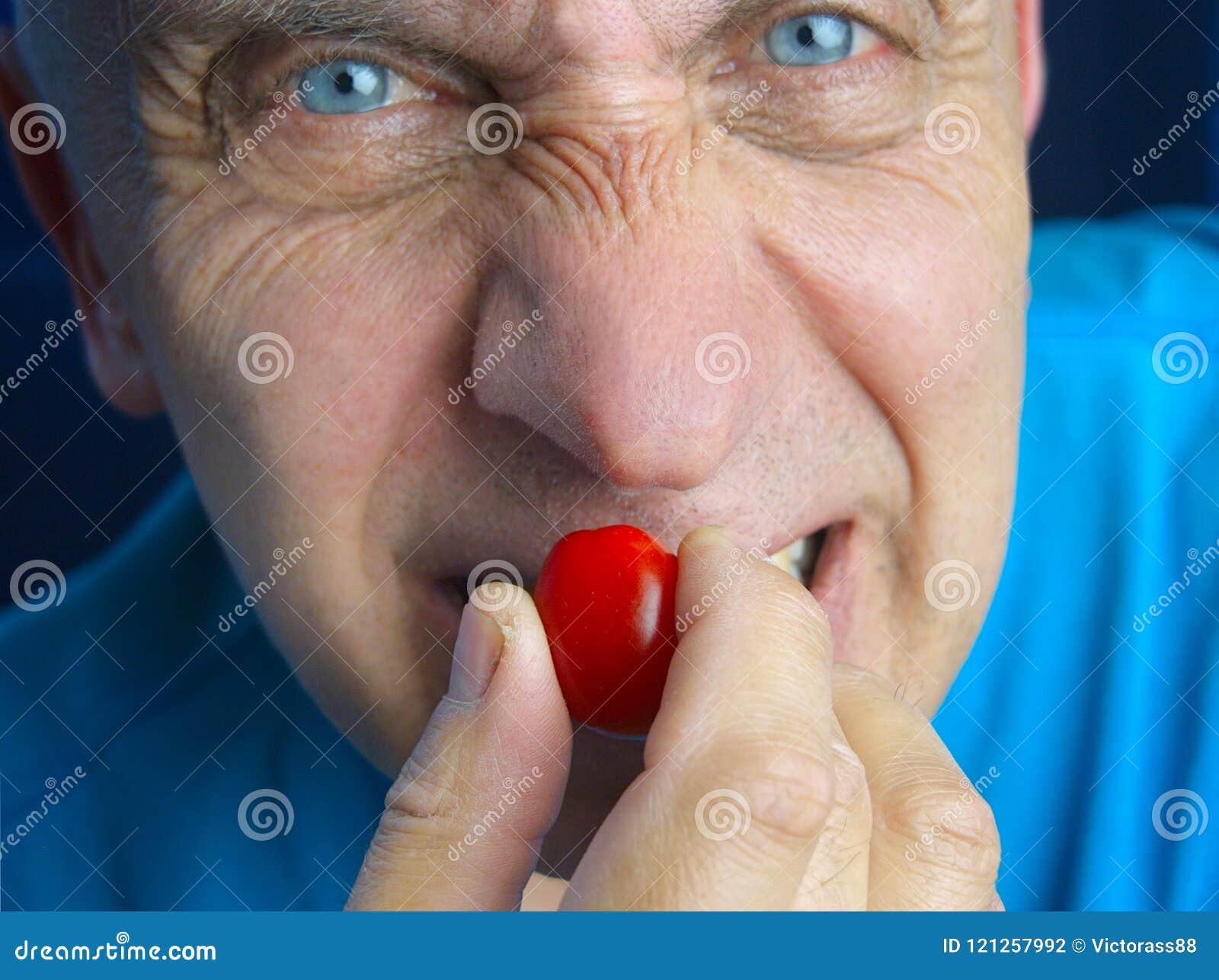 Hungry and angry stock photo. Image of tomato, caucasian - 121257992