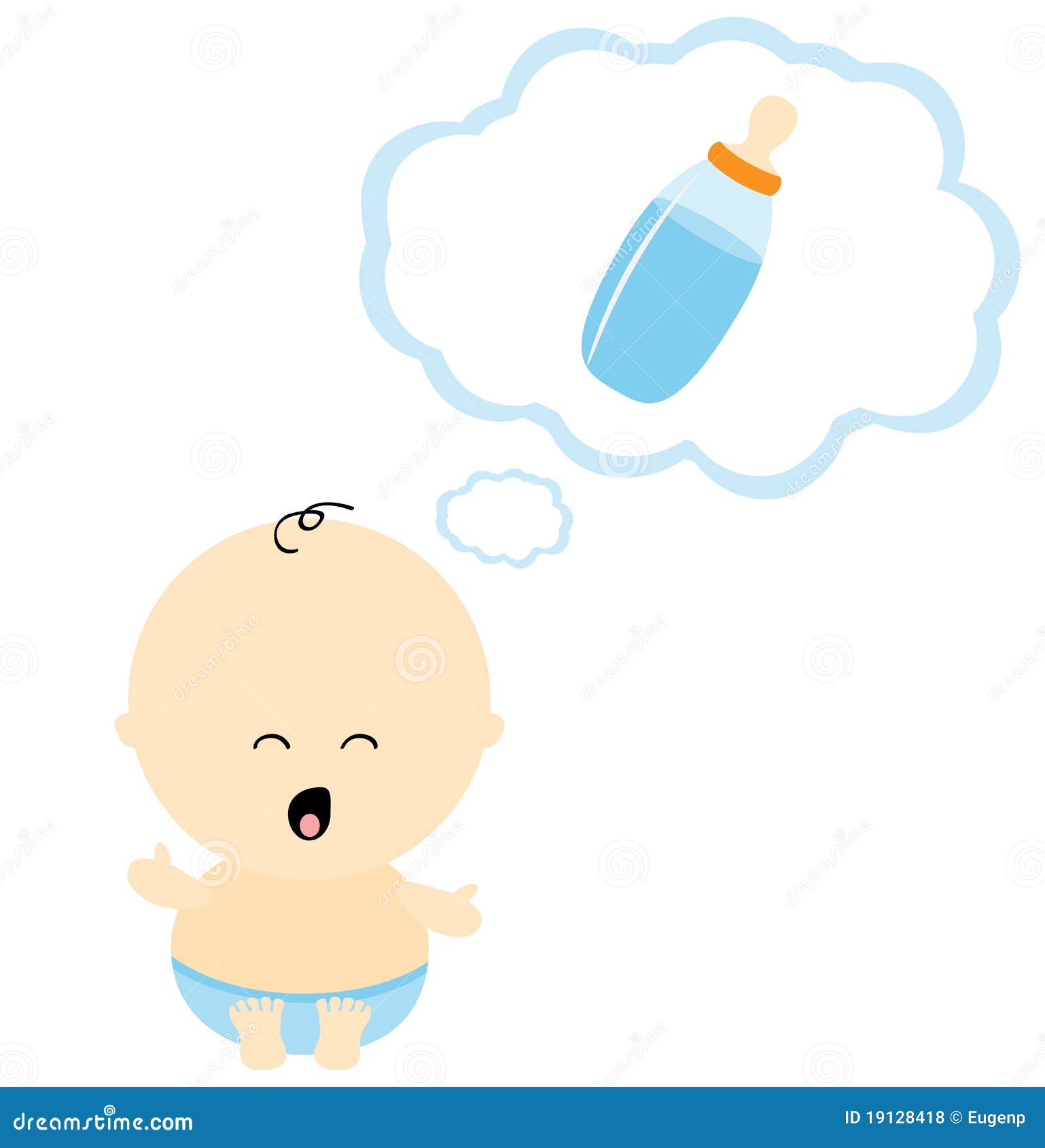 Hungry baby stock vector. Illustration of vector, life - 19128418
