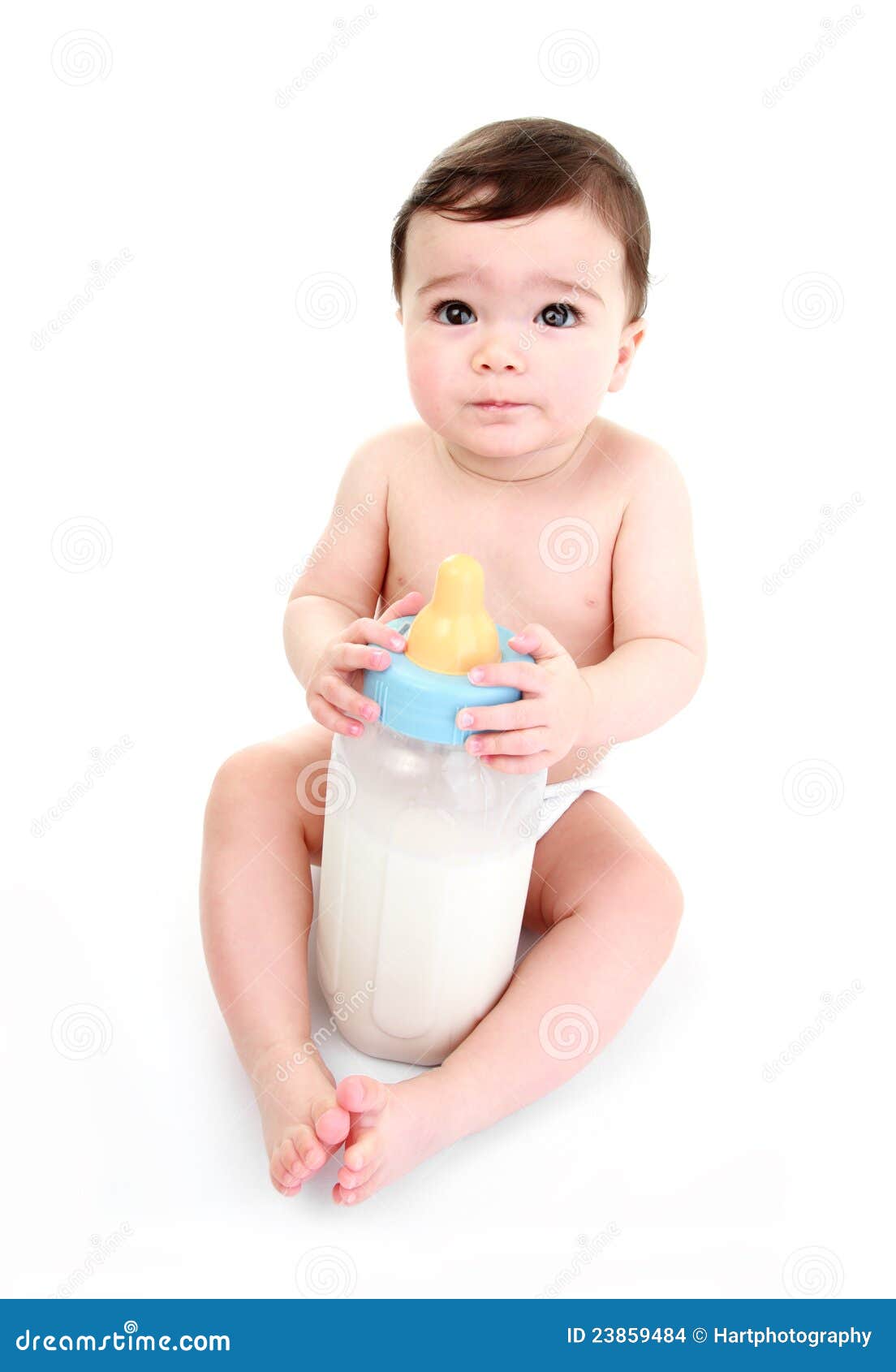 Hungry baby stock photo. Image of giant, holding, formula - 23859484