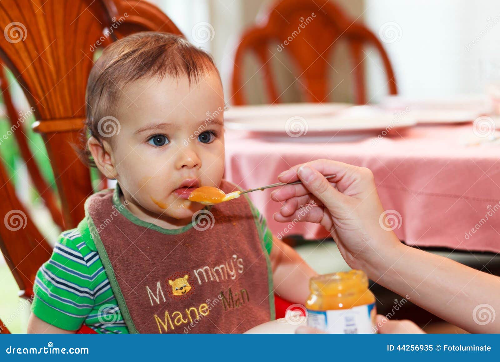 Hungry baby stock image. Image of mother, male, eating - 44256935