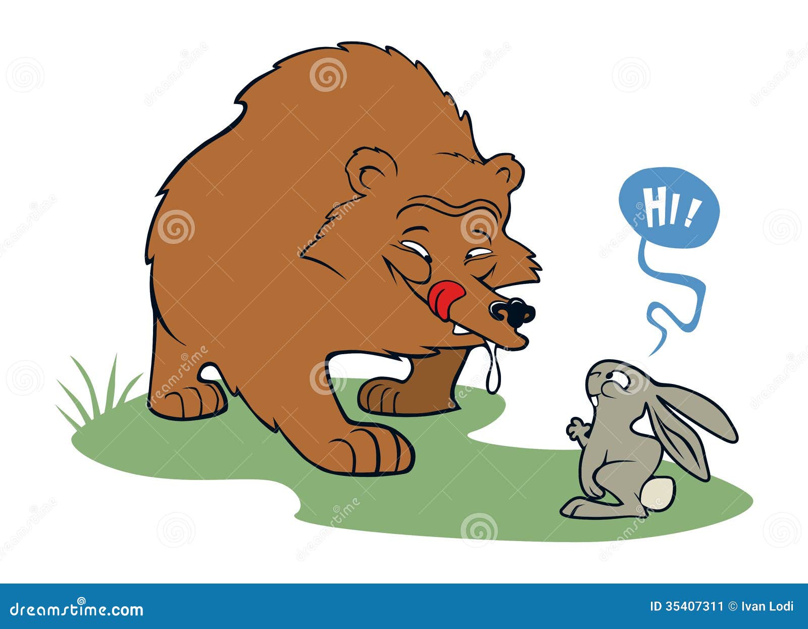 Hungry Bear Cartoon Vector | CartoonDealer.com #23556567