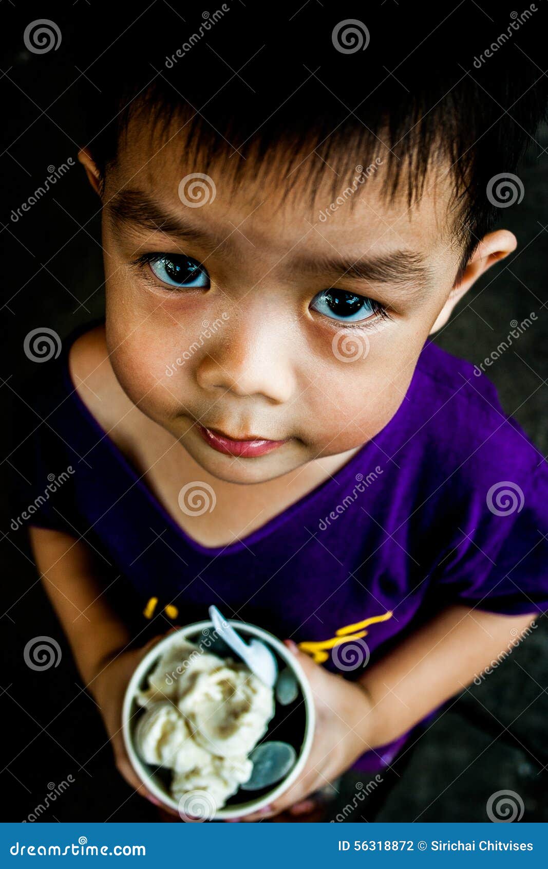 A hungry boy. stock photo. Image of childhood, youth - 56318872