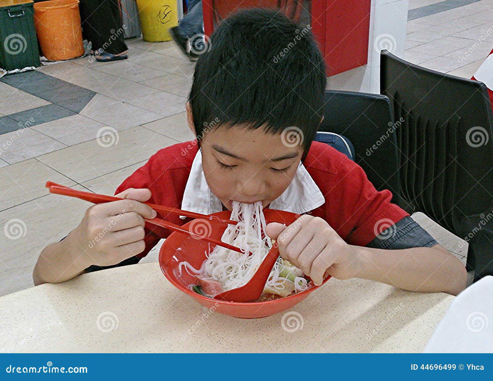 Hungry boy stock image. Image of hungry, white, bowl - 44696499