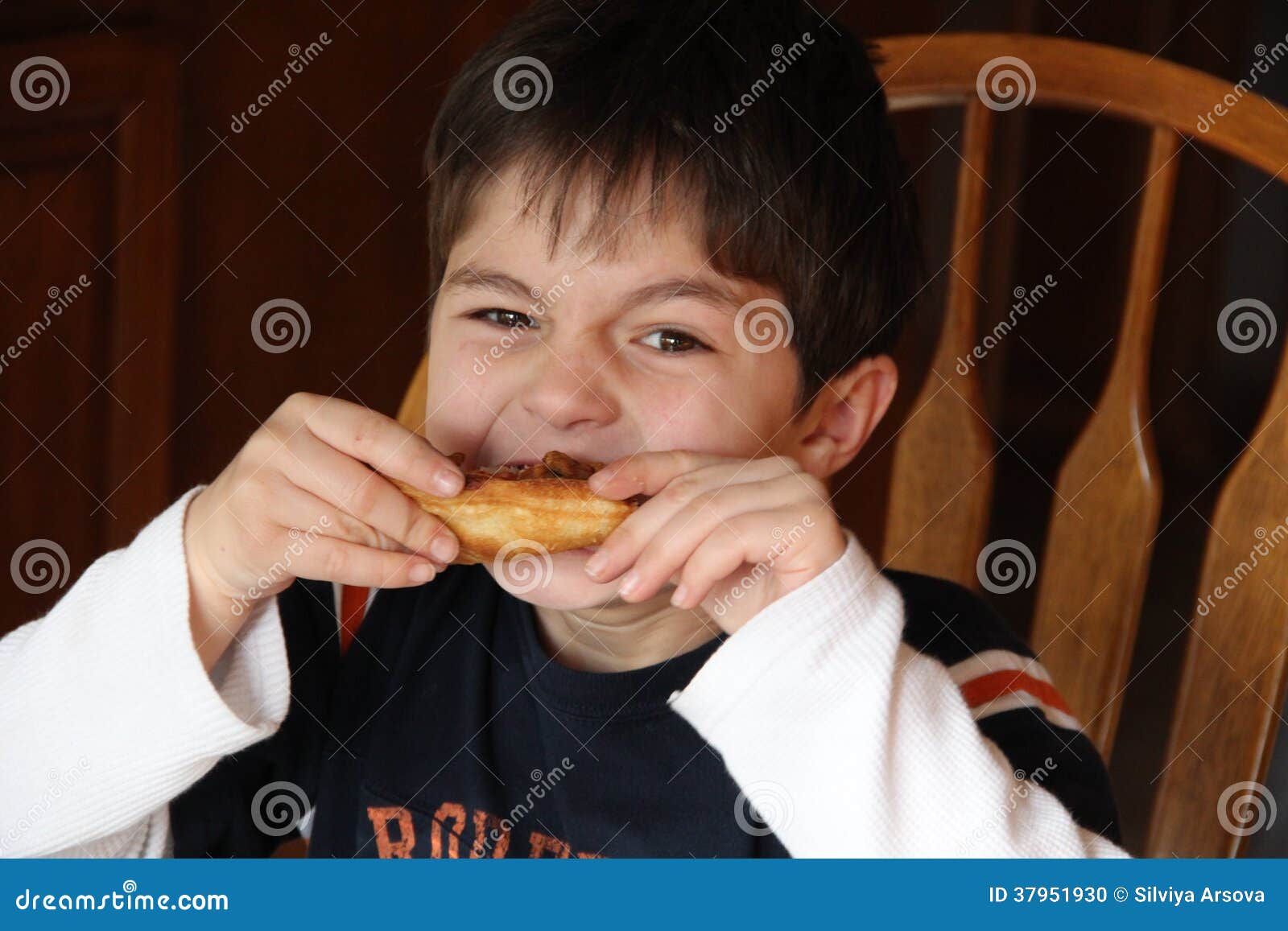 Hungry Boy stock photo. Image of greasy, funny, elementary - 37951930