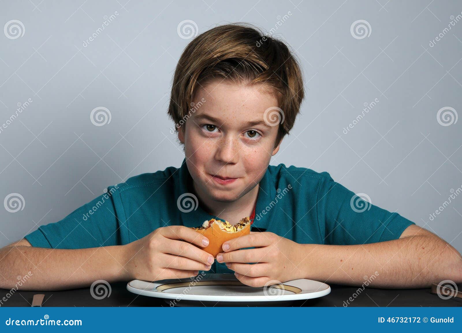 Hungry boy stock photo. Image of appetite, happy, fresh - 46732172