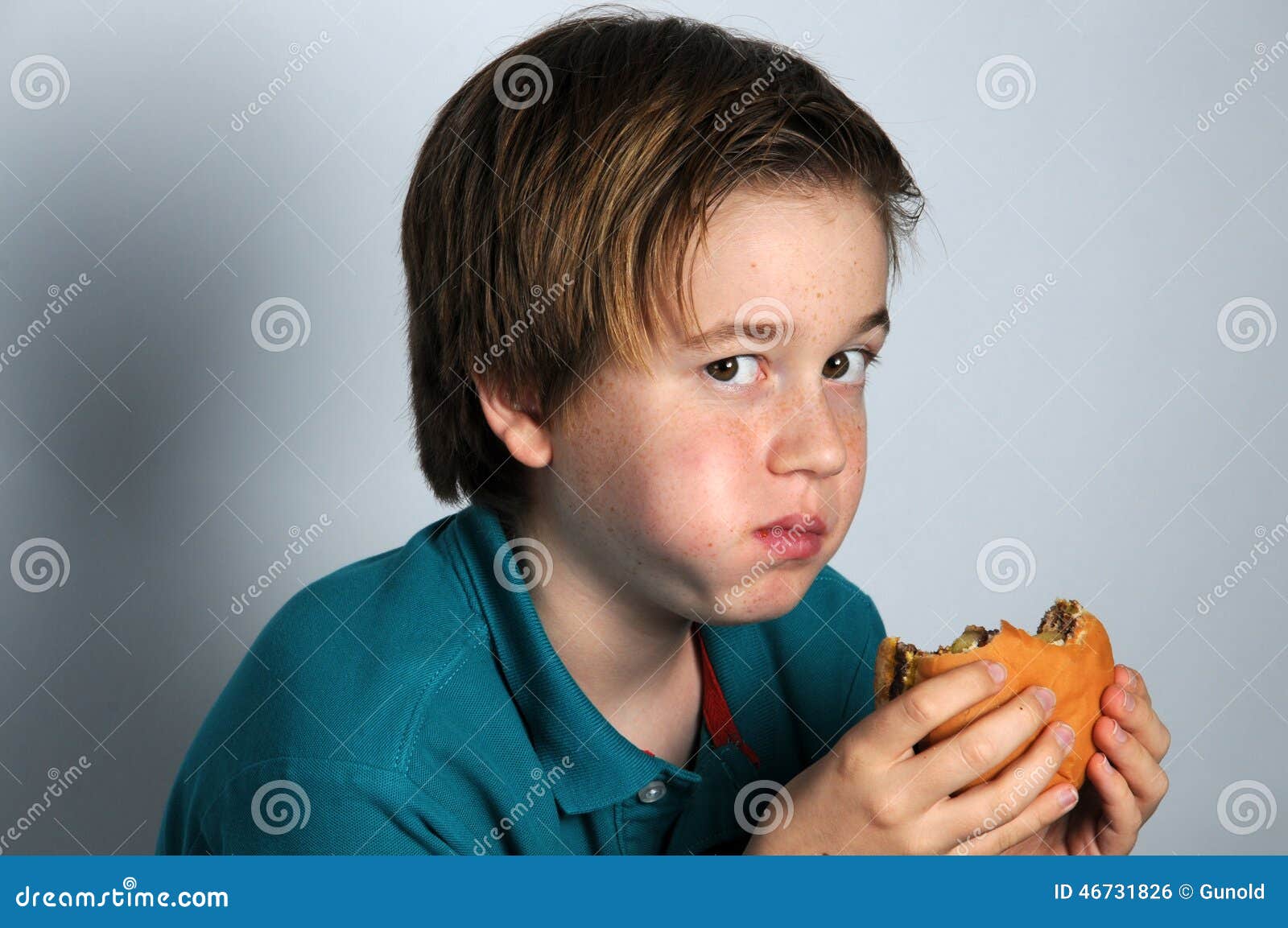 Hungry boy stock photo. Image of diet, delicious, fast - 46731826
