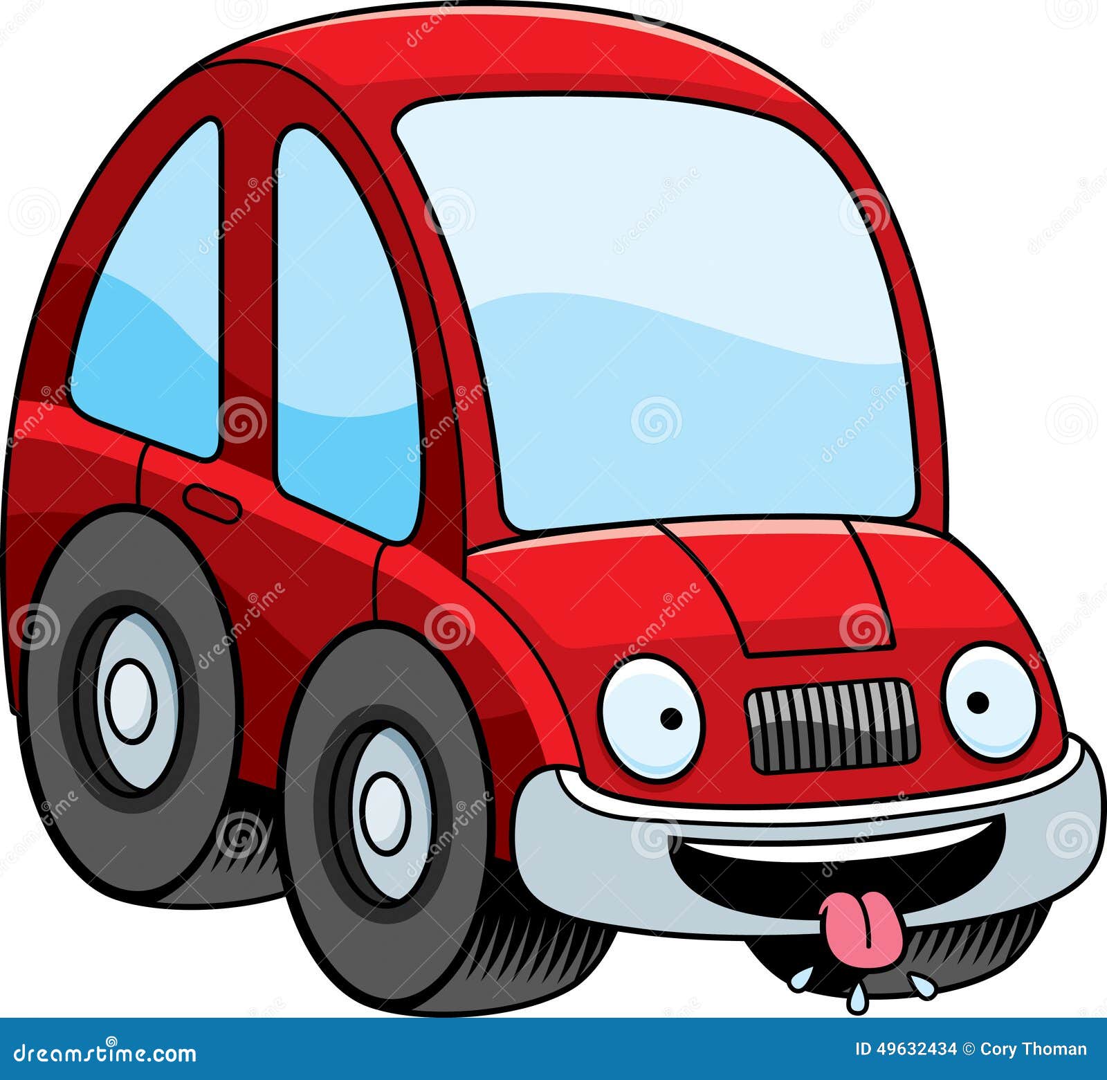 Hungry Cartoon Car stock vector. Illustration of graphic - 49632434