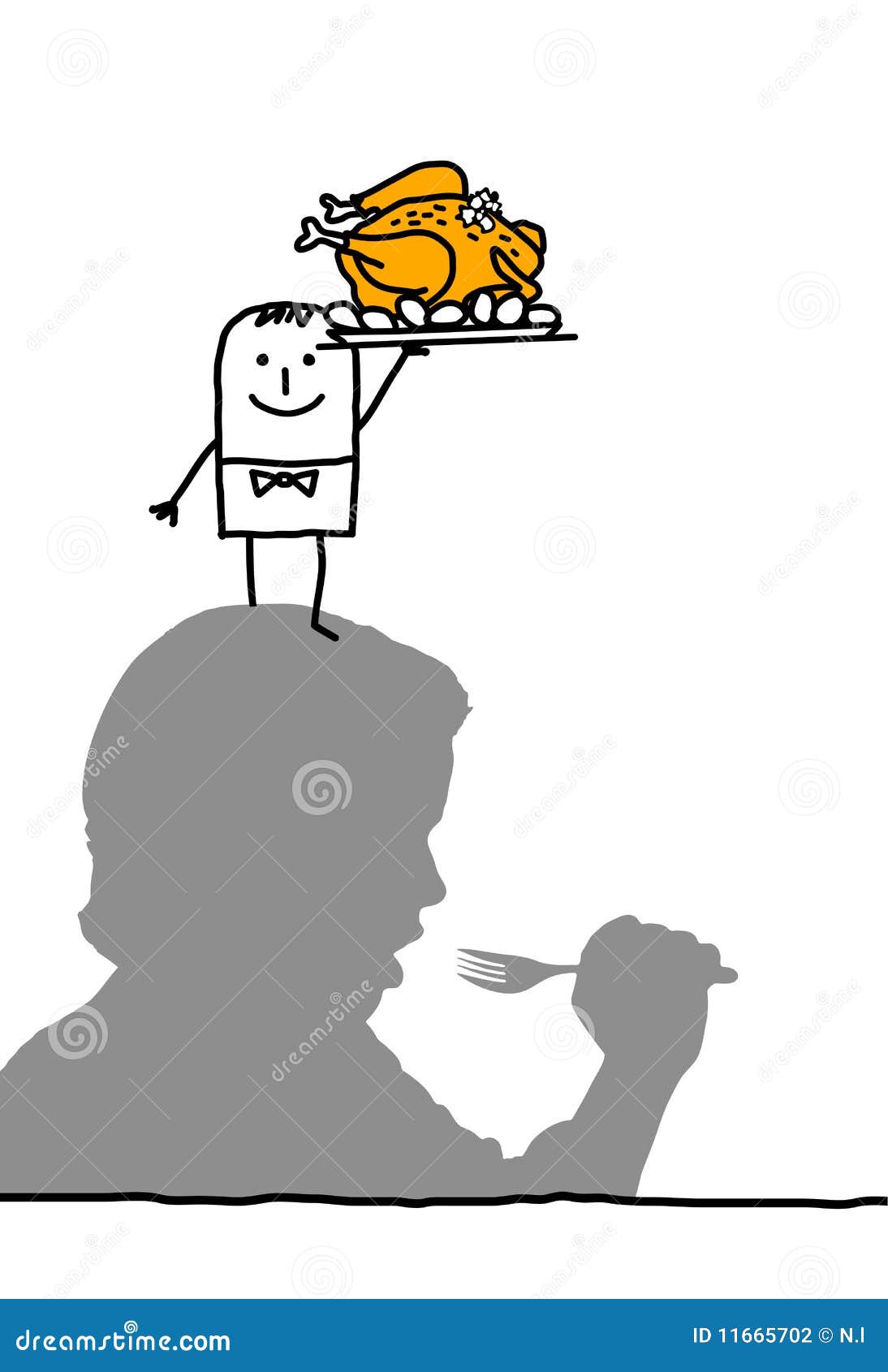 Fox Hungry Chicken Delicious Breakfast Illustration Cartoon Coloring ...