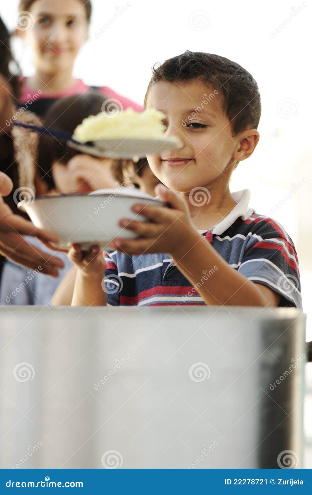 Hungry Children in Refugee Camp Stock Image - Image of asia, despaired ...