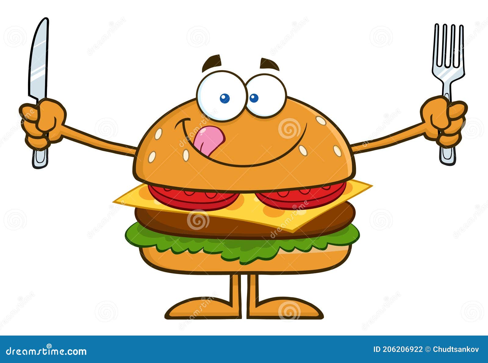 Hamburger Cartoon Vector Illustration | CartoonDealer.com #22005834