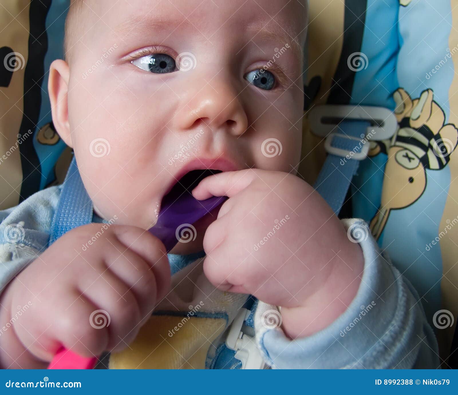 Hungry little baby stock photo. Image of childhood, eyes - 8992388