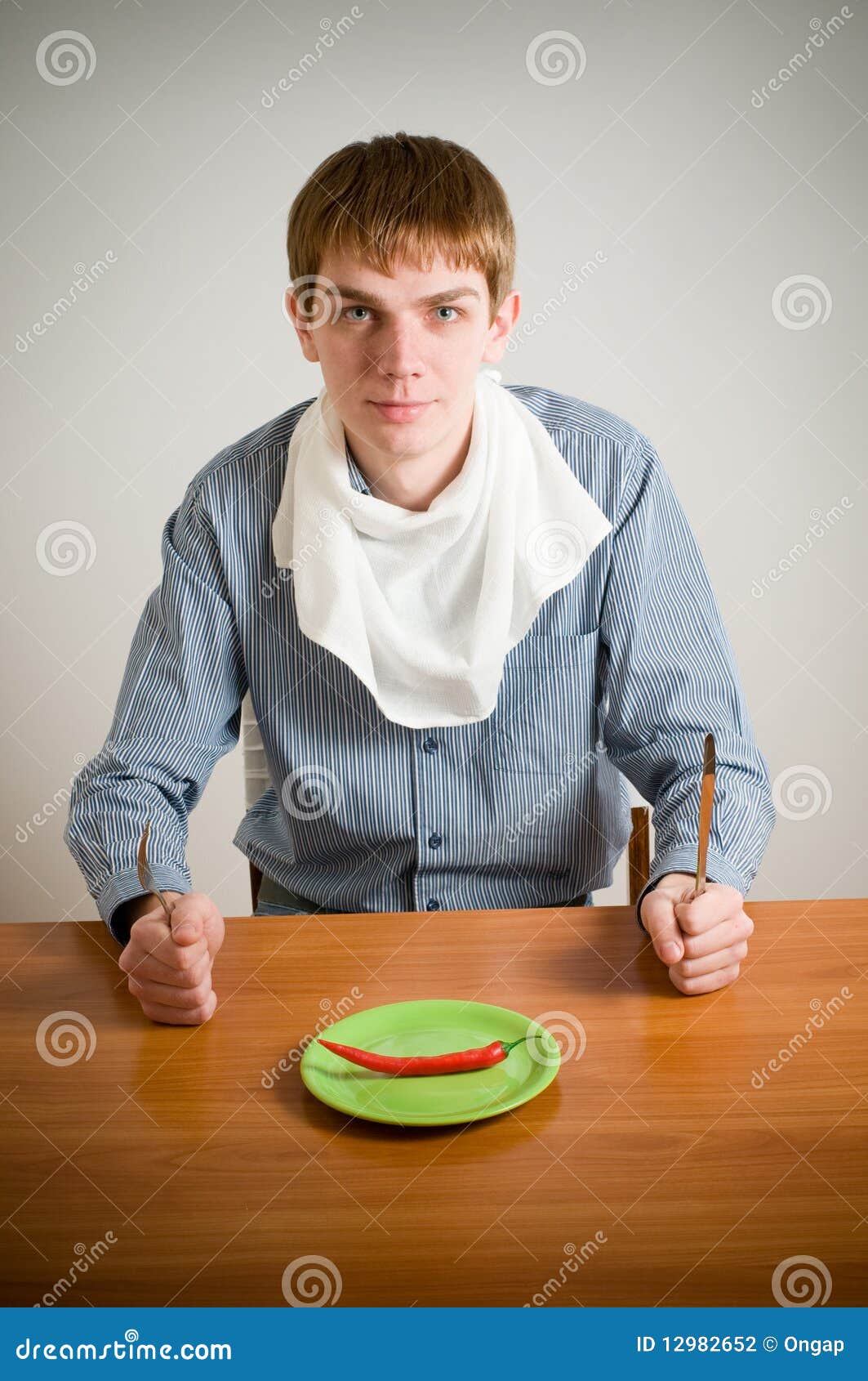 Hungry Man Stock Photography - Image: 12982652
