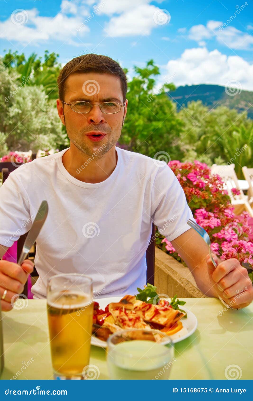 Hungry Man stock image. Image of meal, food, caucasian - 15168675